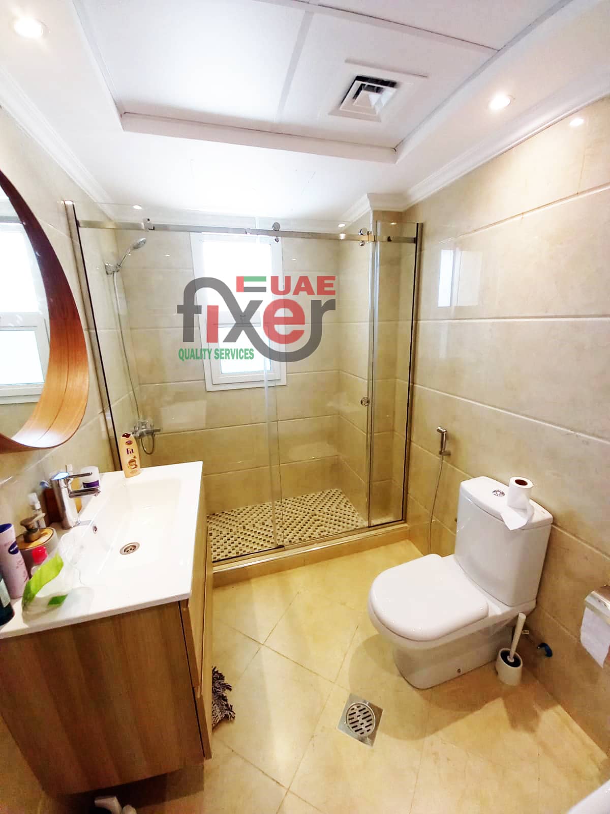 Shower Enclosure in Dubai, Wall Mirror Installation 054-7848786